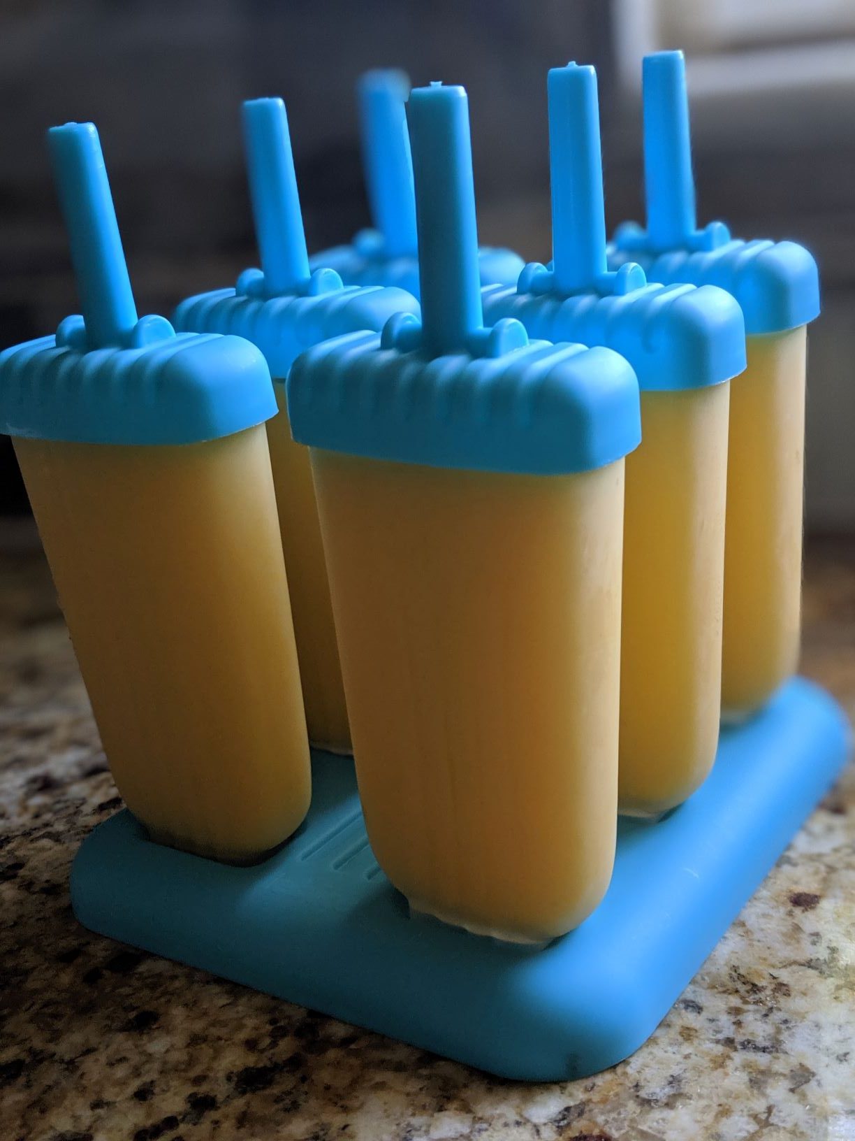 Mango Yogurt Frozen Pops with Ginger | The Miller's Kitchen